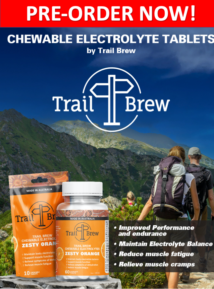 Chewable Electrolyte Tablets by Trail Brew -ZESTY ORANGE - IN STOCK NO ...